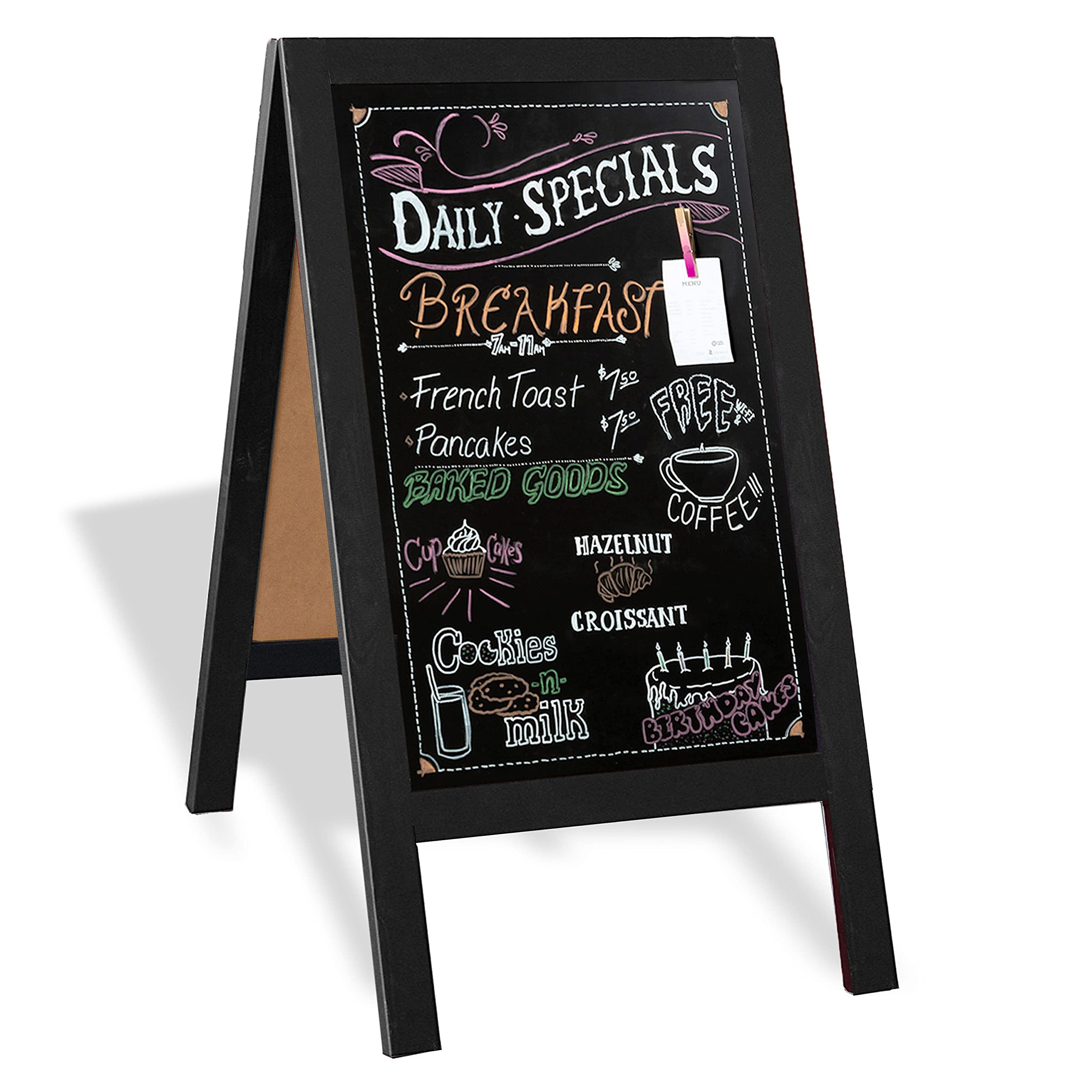 Mua Ilyapa Wooden A-Frame Chalkboard Sign with Eraser - 40 x 20 Inch ...