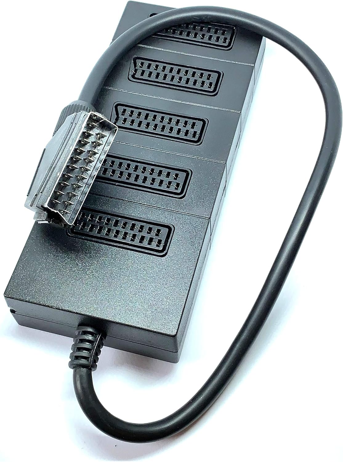 MainCore 5 Way SCART Cable Signal Splitter Box for TV/DVD/VHS/Xbox ...