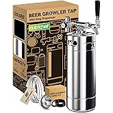 Amazon.com: NutriChef Pressurized Growler Tap System, 64oz Stainless ...