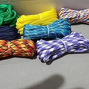 UOOOM 10 pcs Color Paracord Bracelet Rope Parachute Cord Outdoor ...