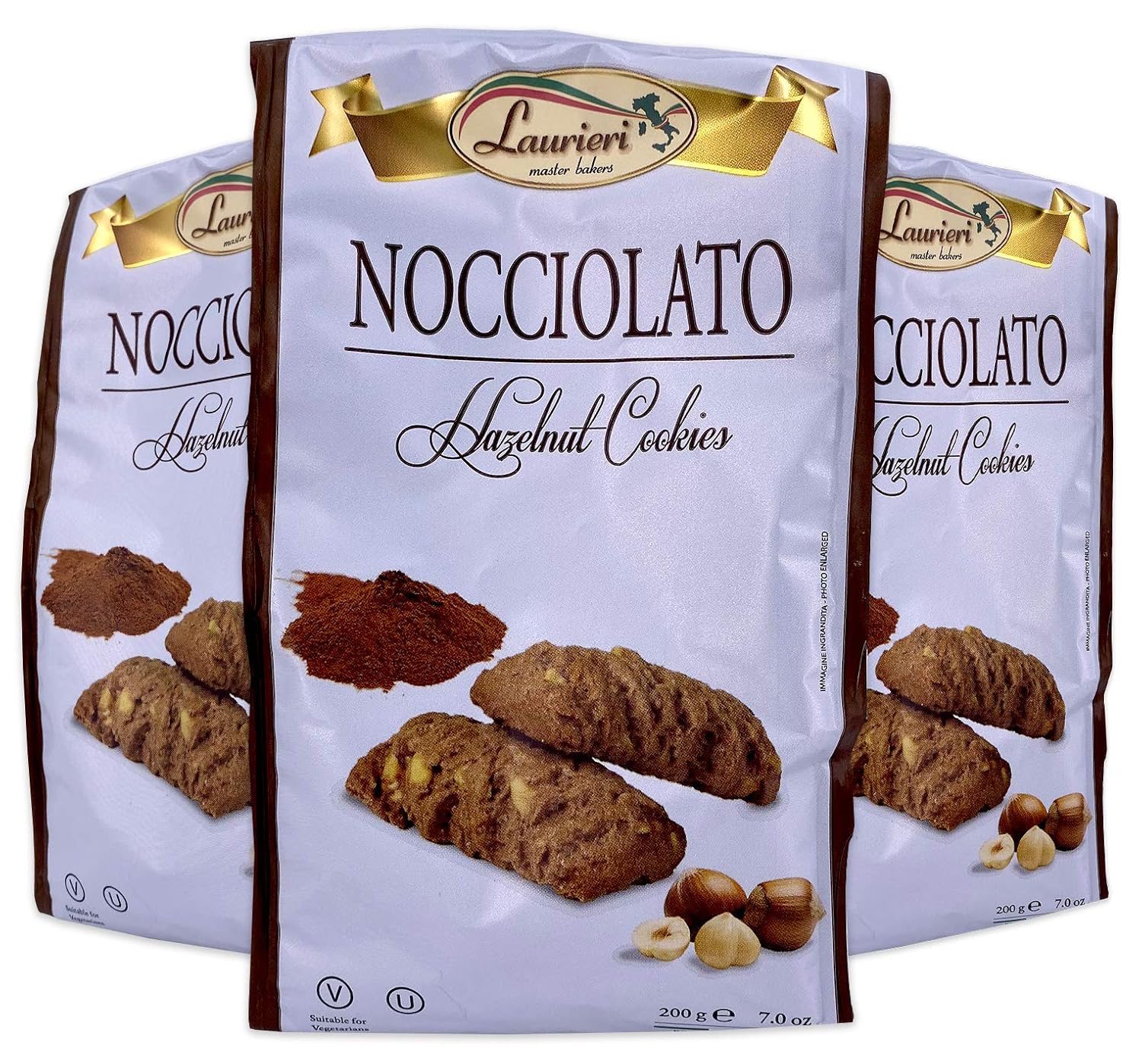 Laurieri Italian Nocciolato Hazelnut Cookies | Imported from Italy 200g ...