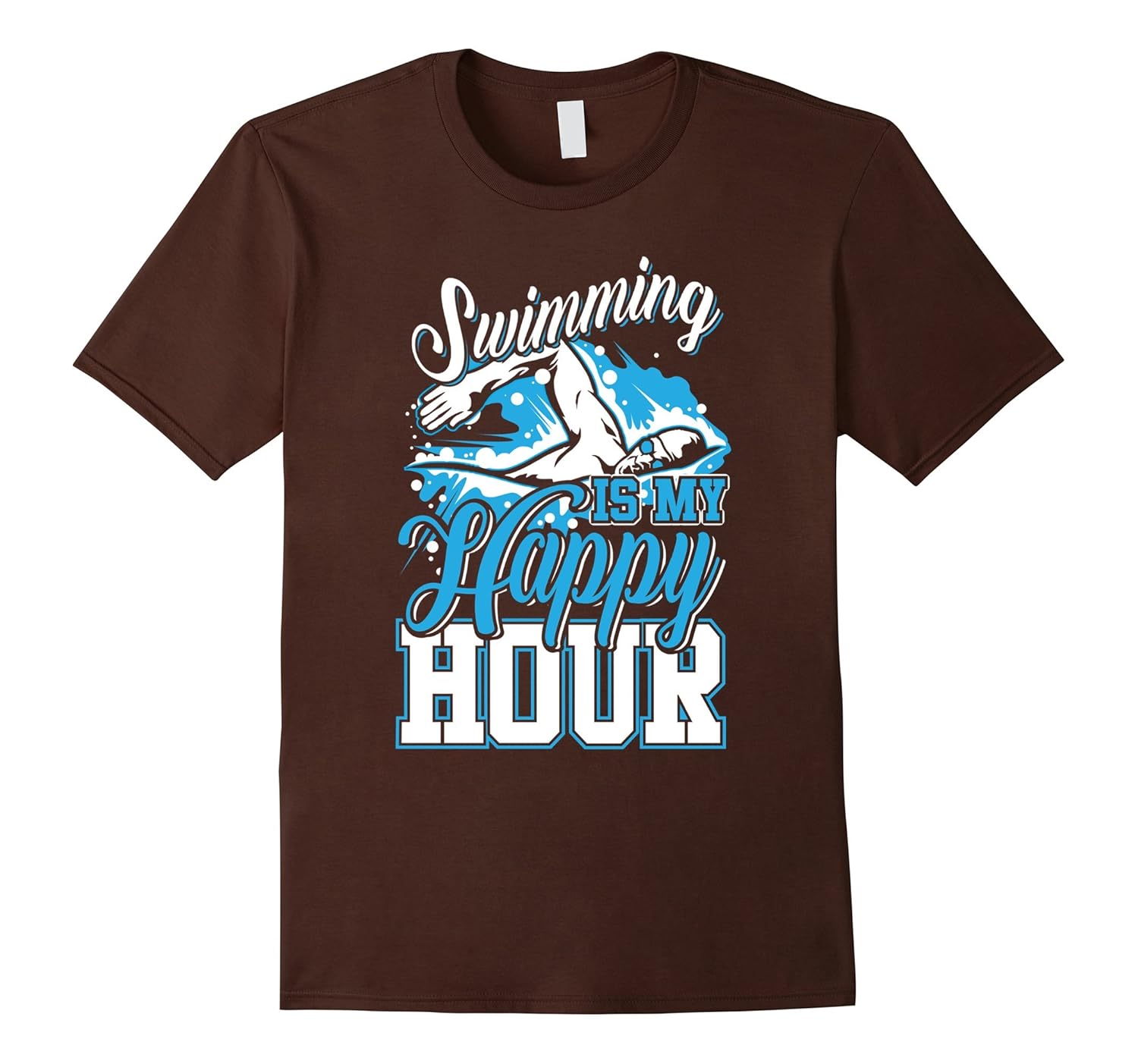 Funny Swimming Shirts – Swimming Is My Happy Hour-CL – Colamaga
