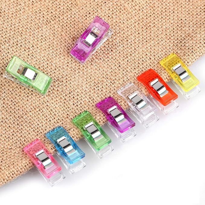 Clips for Sewing, 50pcs Sewing Clips Plastic Quilting Crafting Clips ...