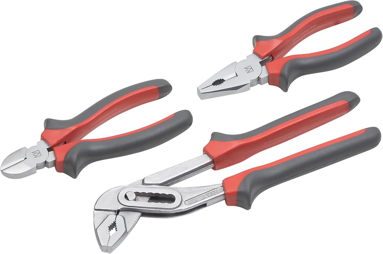 Meister Zangen-Satz 3-teilig - Kombizange - Seitenschneider ...