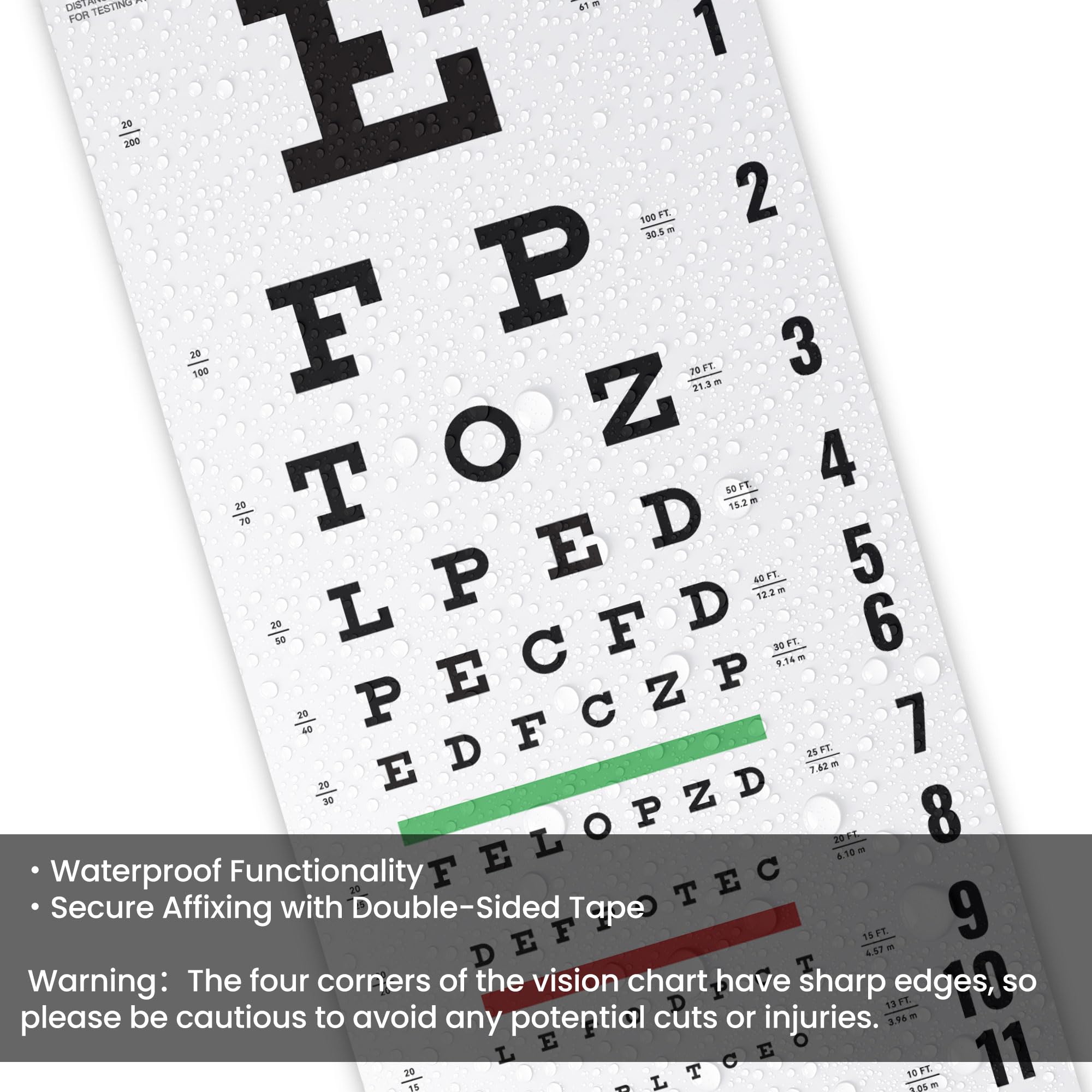 Mua UCanSee Snellen Eye Chart Visual Acuity Chart with Eye Occluder and ...