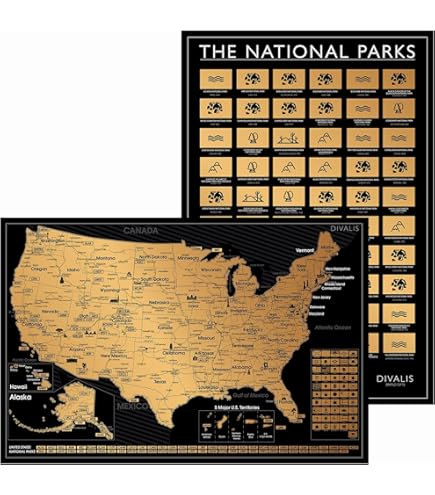 Us Map With National Parks