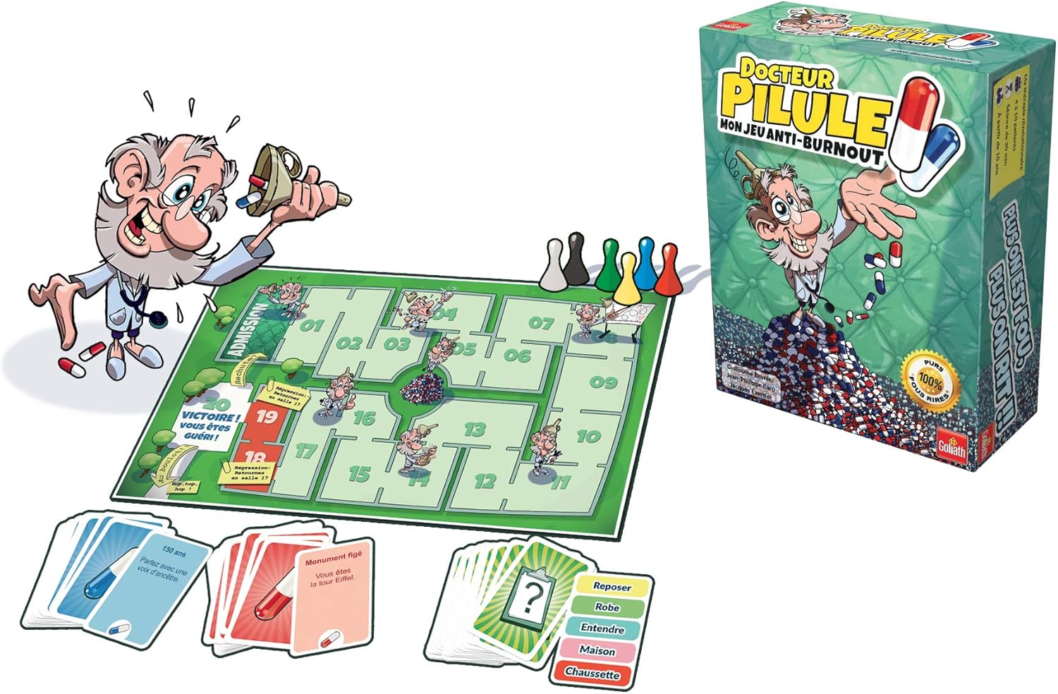 Goliath – Doctor Pill Game – Ambiance Game – For Ages 10 and Above ...