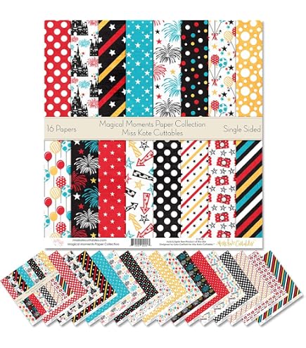 Scrapbook Paper Happy Camper Die Cuts & Paper Set - 16 Sheets & 60 ...
