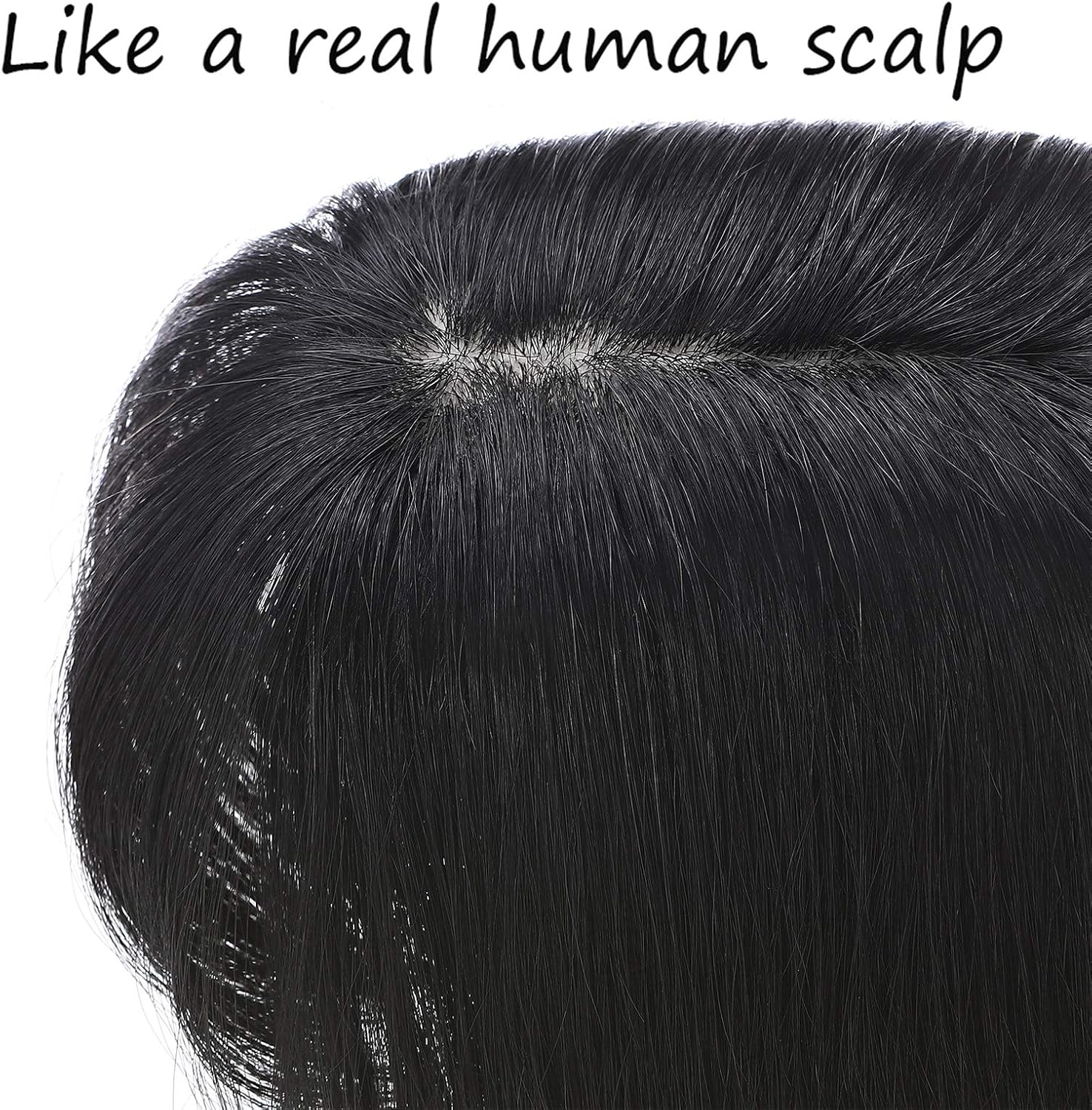 14″ SEGO Human Hair Toppers with Fringe for Thinning Hair Women Real ...