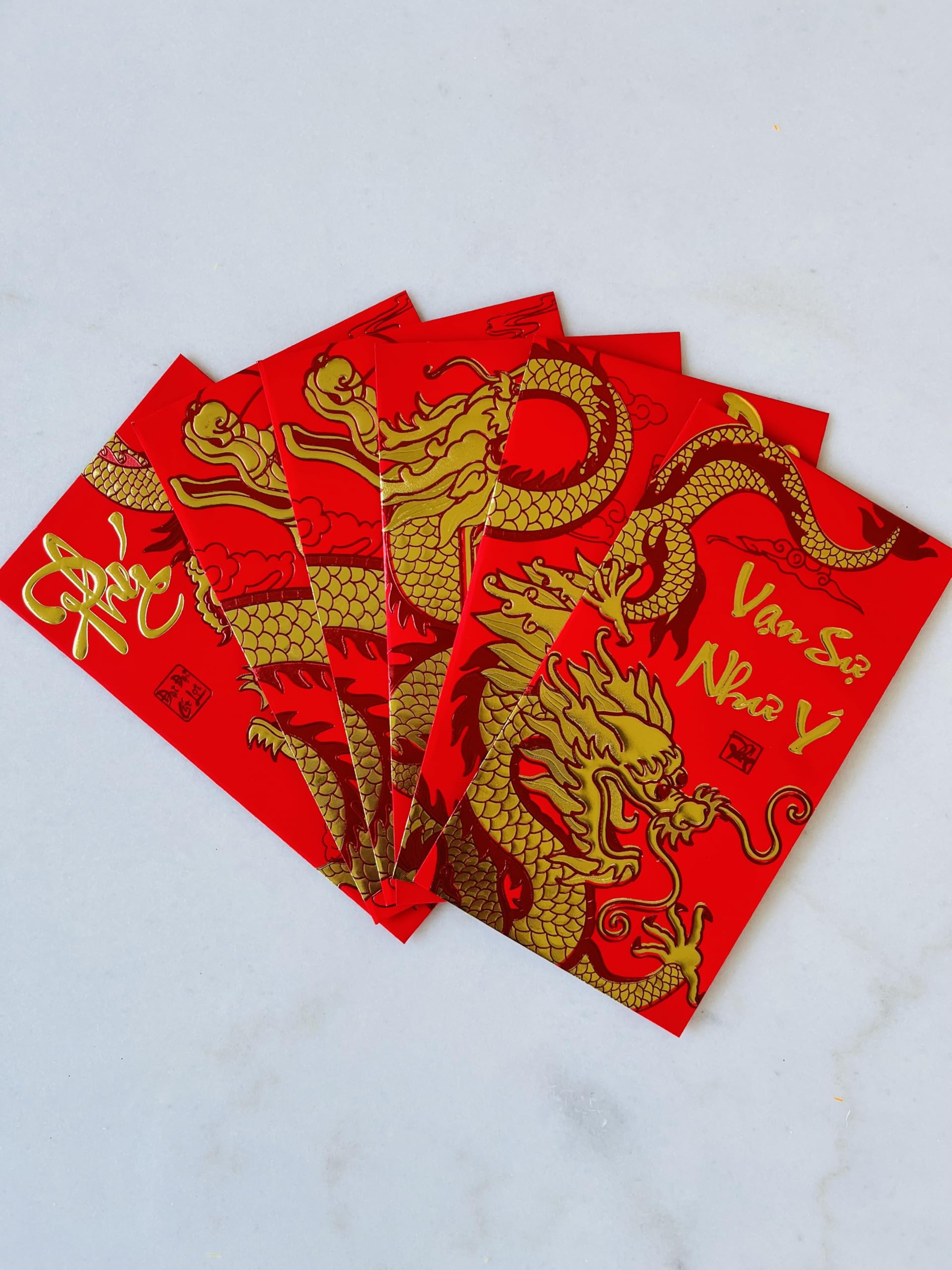 Mua 18 Pieces Vietnamese New Year Red Lucky Money Envelopes (Large Size ...
