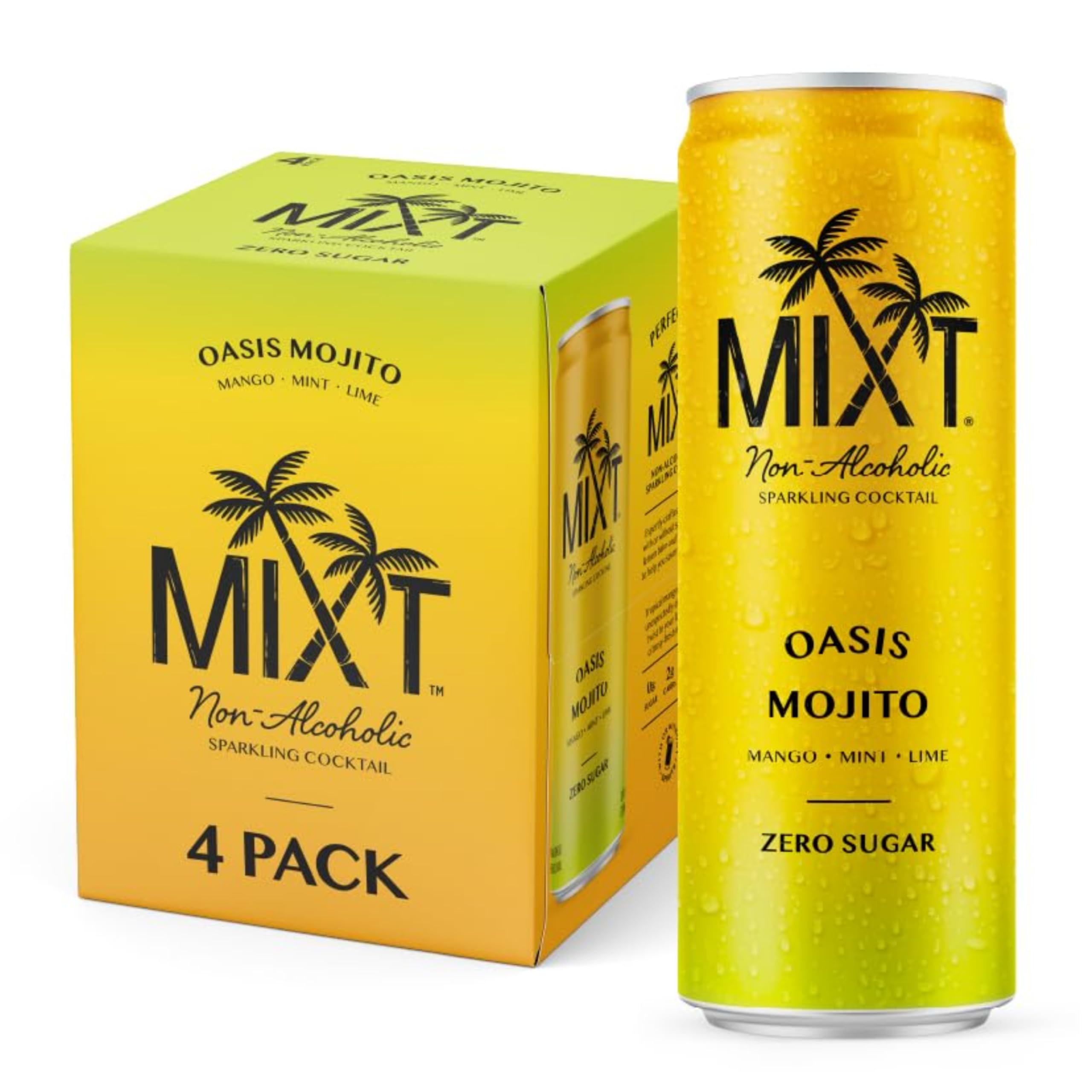 MIXT Premium Sparkling Non-Alcoholic Sparkling Cocktail - Oasis Mojito ...