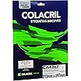 ColaCril Etiqueta Adesiva Ink-Jet/Laser A4, CA4267, Branco, 210 x 297 ...