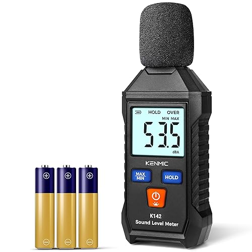 Digital Decibel Meter - Portable SPL Meter with Backlit LCD Display (35 ...