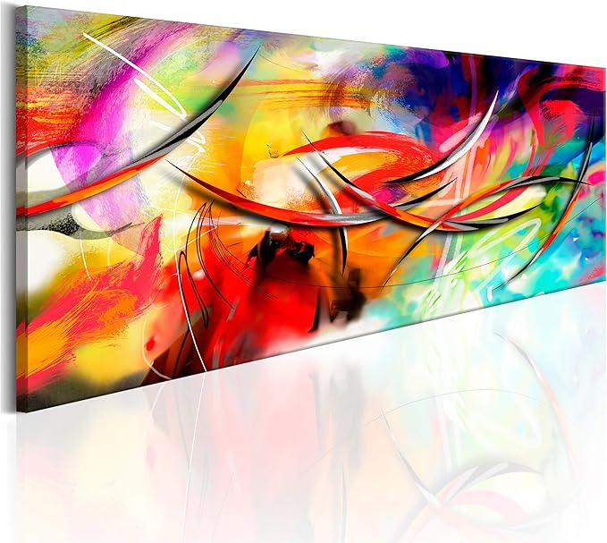 decomonkey Bilder Abstrakt 150x45 cm XXL 1 Teilig Leinwandbilder Bild auf Leinwand Vlies ...