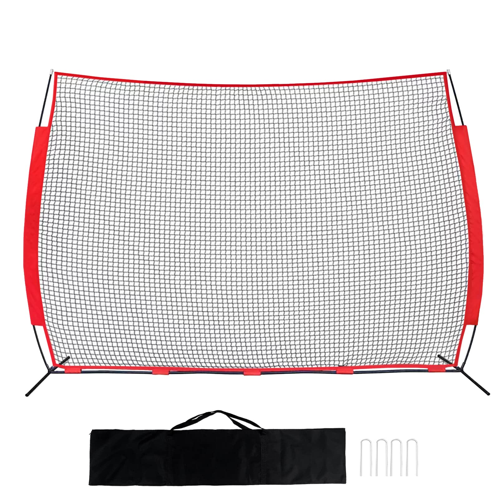 12x9ft Collapsible Barricade Backstop Net, Protetive Screen with Carry ...