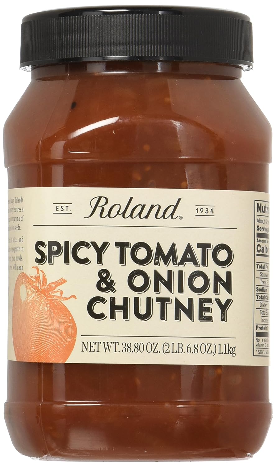 Amazon.com : Roland Foods Spicy Tomato & Onion Chutney, 2.4 Pound ...