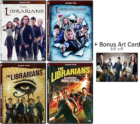 The Librarians: Complete TV Series Seasons 1-4 + Bonus Art Card: Amazon ...