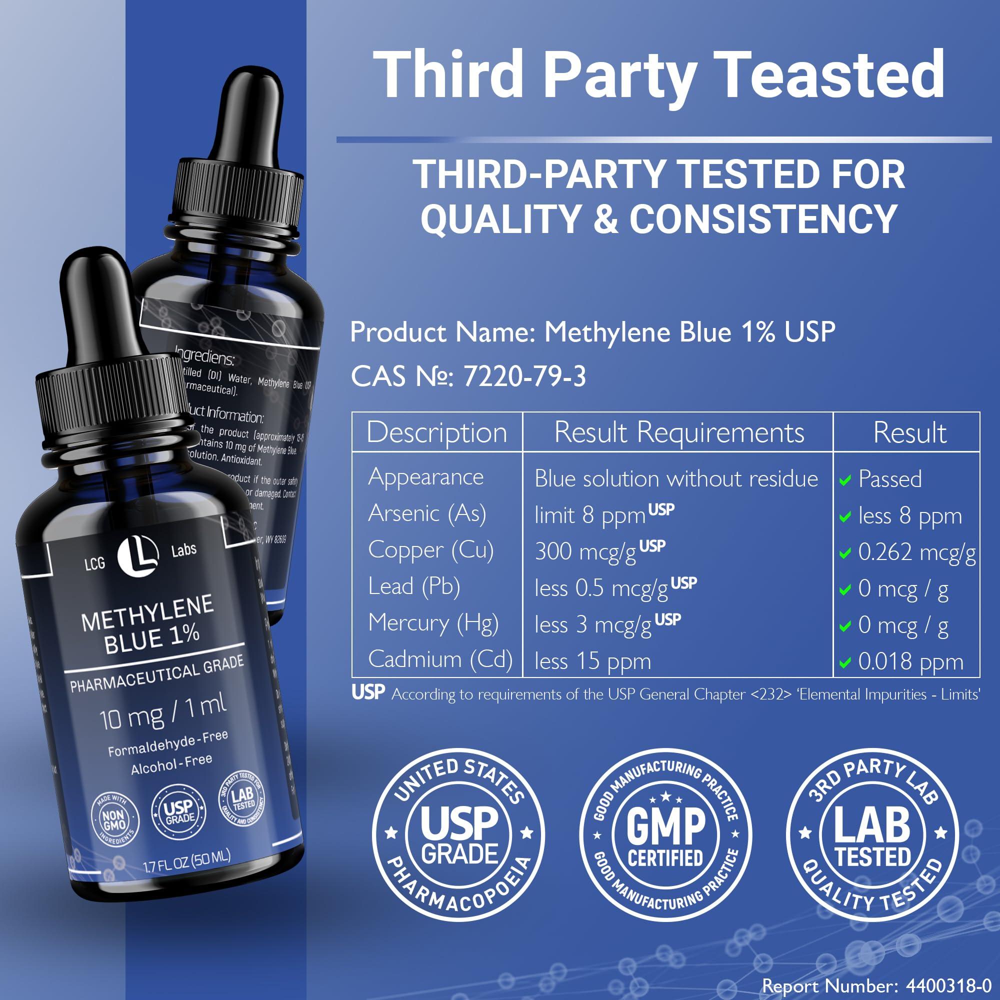 Mua Methylene Blue Pharmaceutical Grade - Methylene Blue 1% - Liquid ...