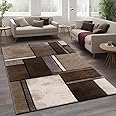 Amazon.com: Paco Home Area Rug Modern Geometric Pattern in Brown Beige ...