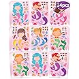 Amazon.com: 24 Pcs Make Your Own Mermaid Sticker Sheets for Kids with ...