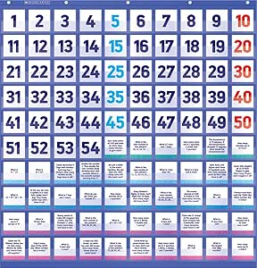 Amazon.com : Count to 100 Pocket Chart : Classroom Pocket Charts ...