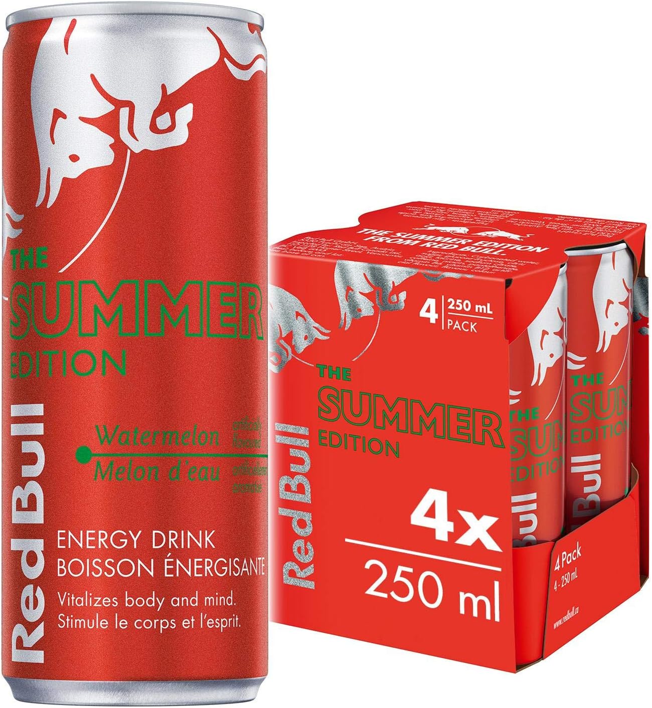 Red Bull Energy Drink, Watermelon, 250ml (4 Pack): Amazon.ca: Grocery