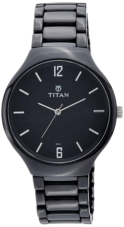 Buy Titan Ceramic Analog Black Dial Men's Watch -NL90014KC01 Online at ...