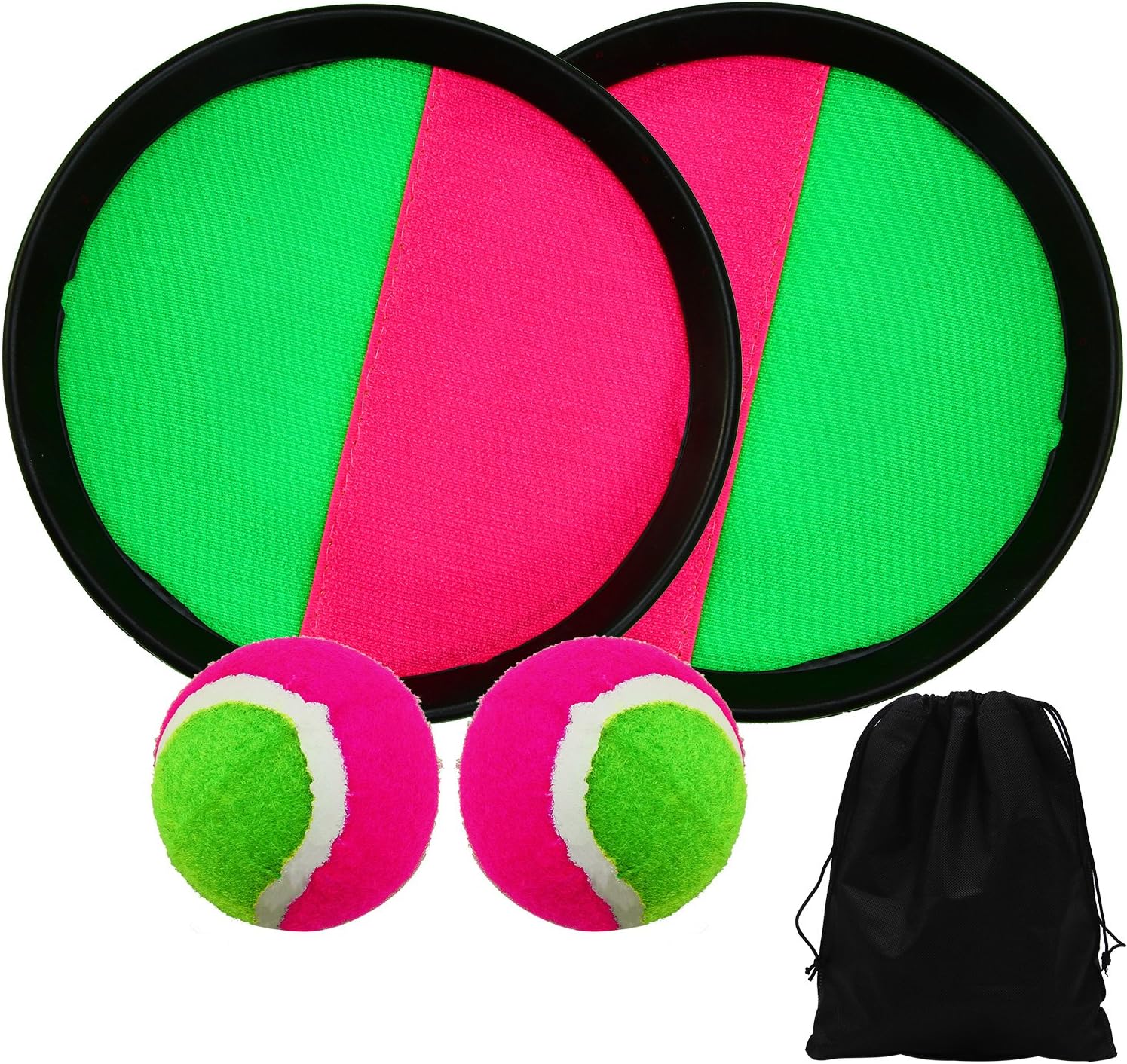 ELCOHO Toss and Catch Sports Game Set Throw Catch Bat Ball with 1 ...