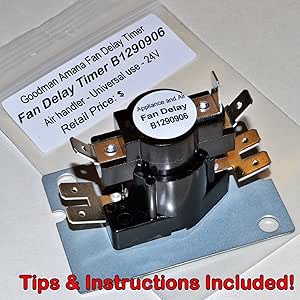 Amazon.com: NEW Fan Blower Time Delay B1290906 24V Goodman Air Handler ...