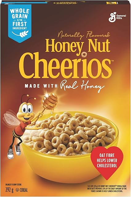 Cheerios Honey Nut Cereal, Naturally Flavoured, 292g: Amazon.ca: Grocery