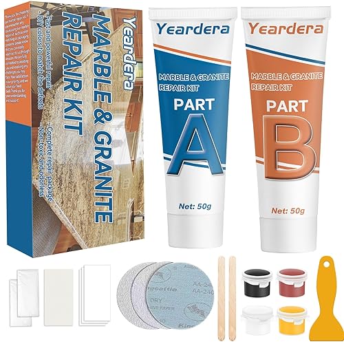 Yeardera Granite Repair Kit, Marble Repair Kit (Color Match), Super ...