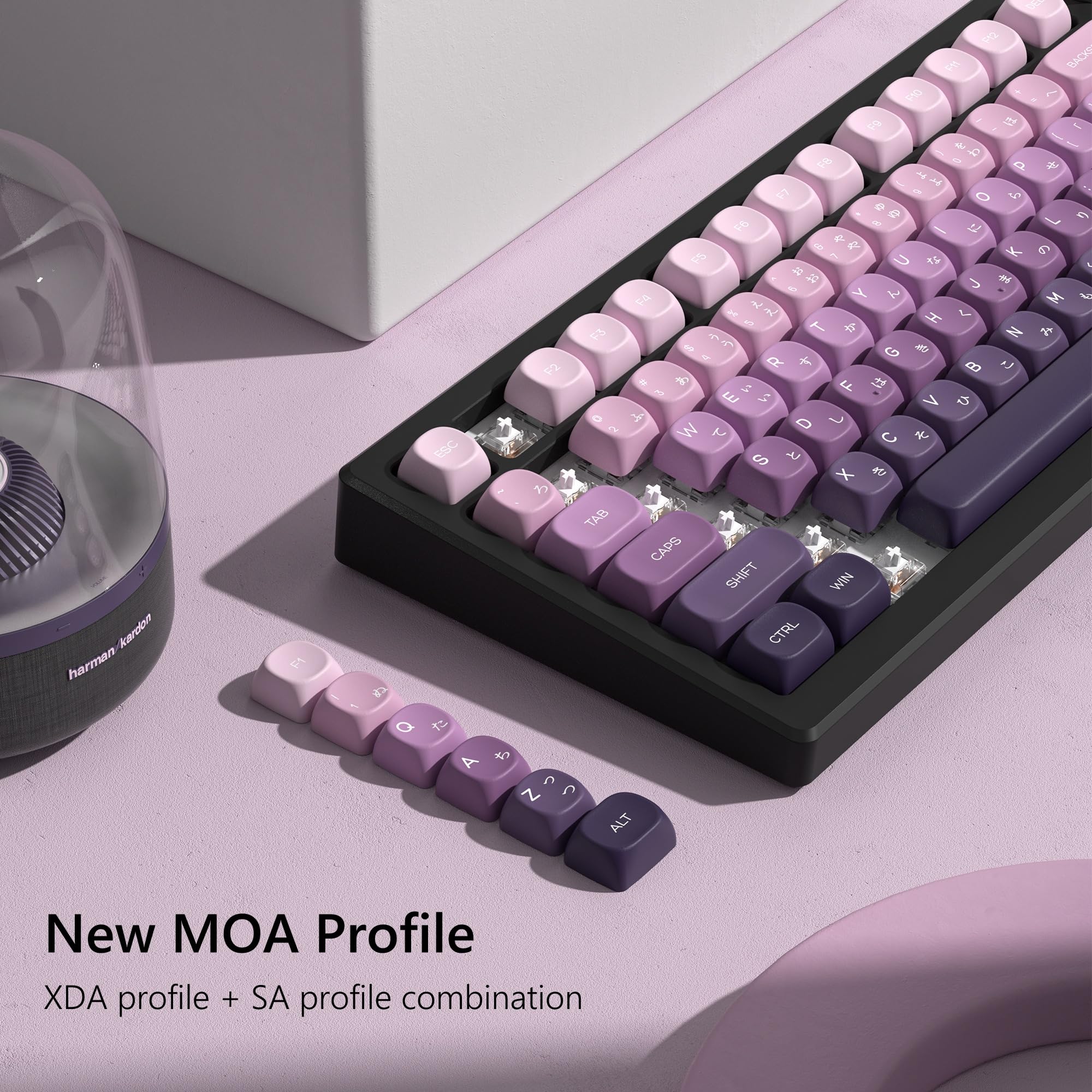 Mua Womier MOA Keycaps-Japanese Keycaps,PBT Keycaps 60 75 100 Percent ...