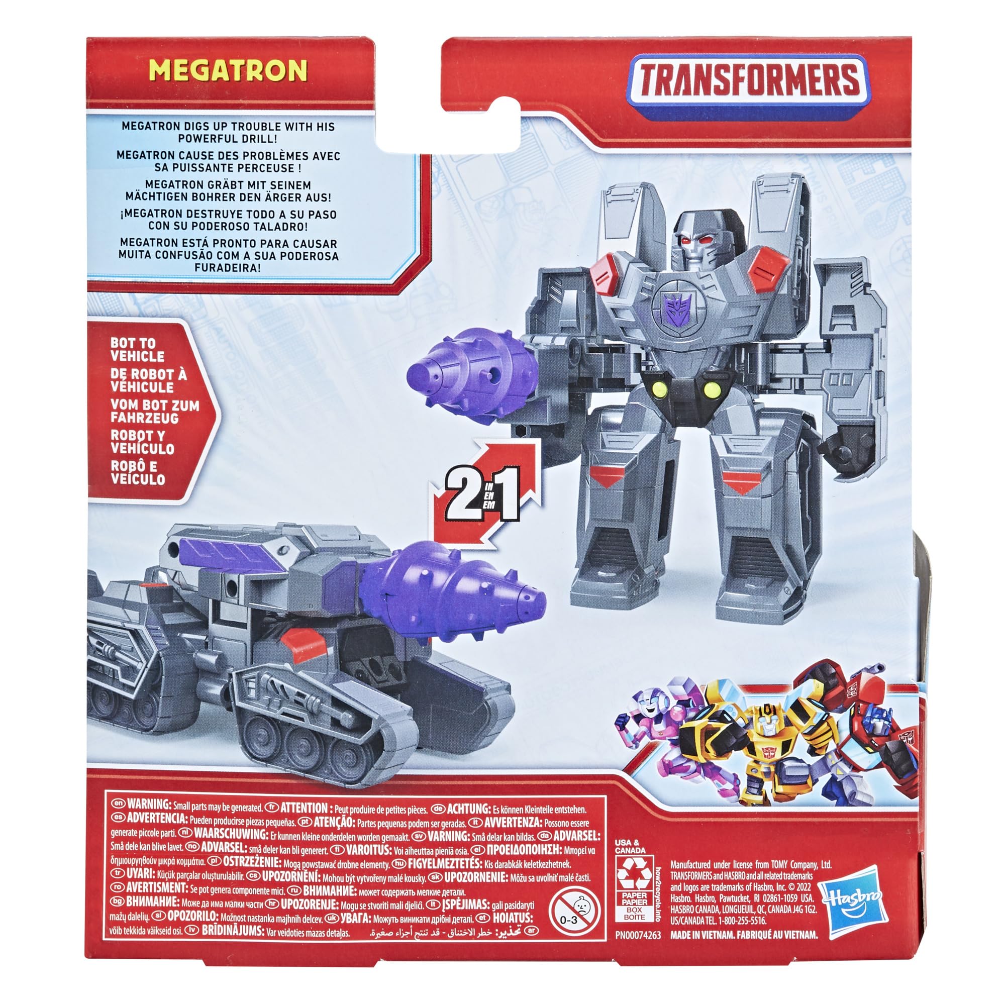 Mua Transformers Classic Heroes Team Megatron Converting Toy, 4.5-Inch ...