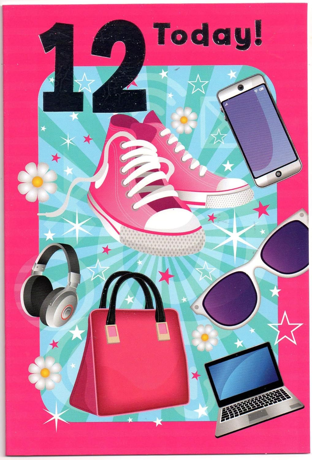 Birthday Card For Twelve 12 Year Old Girl Free 1st Class Post UK birthday-card-for-twelve-12-year-old-girl-free-1st-class-post-uk
