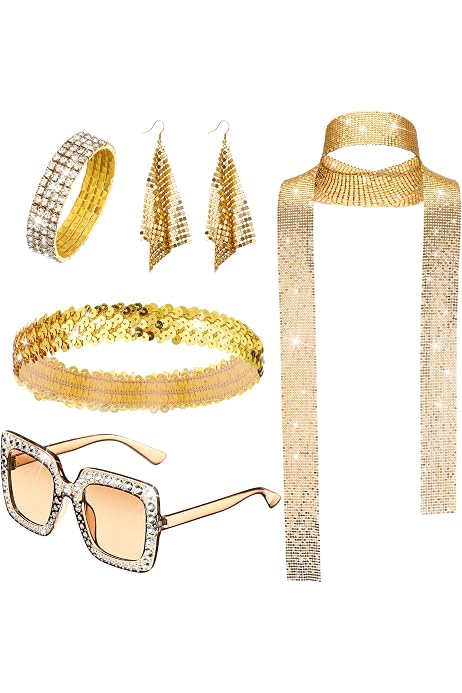 70s Costume Jewelry Set Party City