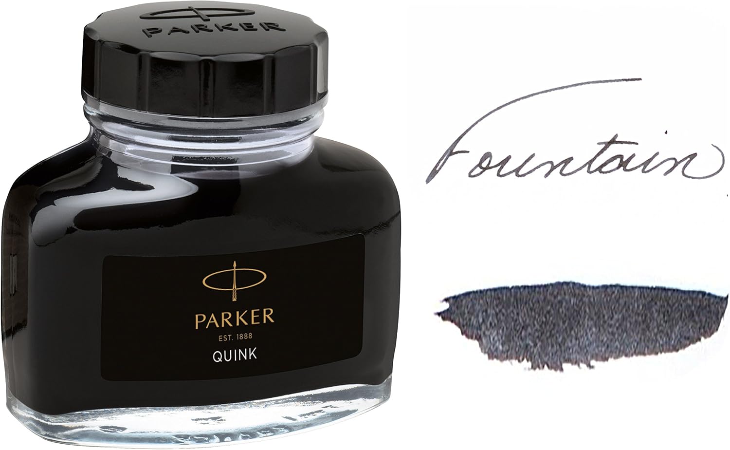 Parker Quink Ink Bottle, Black, 57 ml – BigaMart