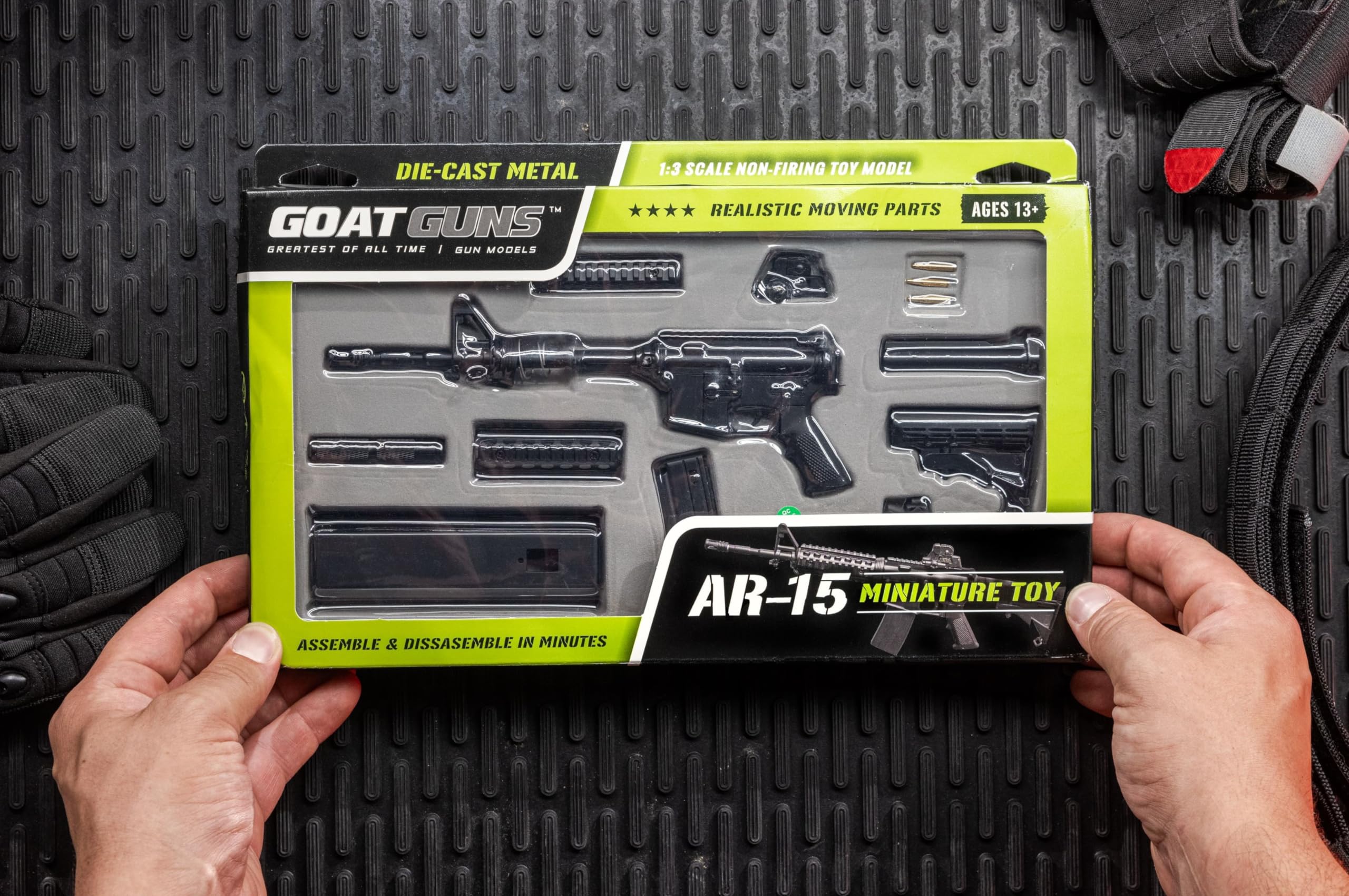 Mua GoatGuns Miniature AR 15 Model Black | 1:3 Scale Diecast Metal ...