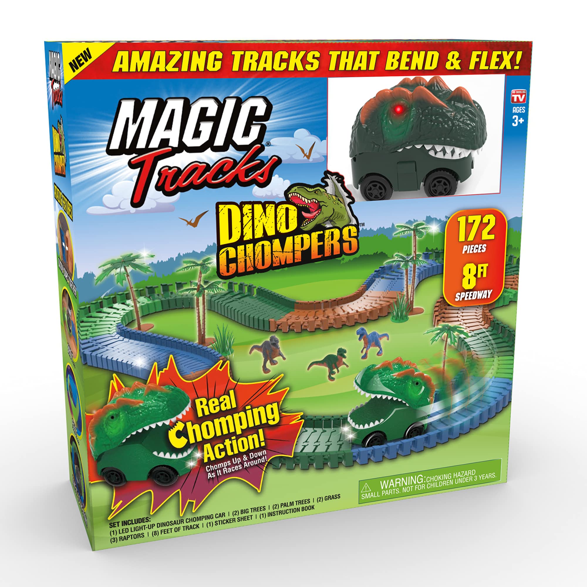 Mua Ontel Magic Tracks Dino Chompers, 8 Feet of Track with Real ...