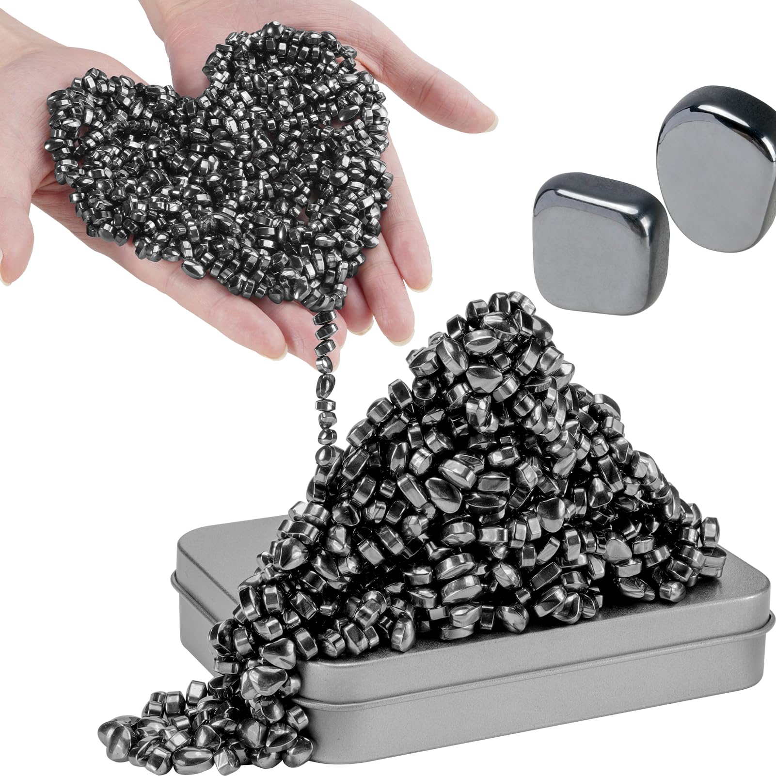 LECTRUS Magnetic Balls Over 1000 PCS Mini Magnetic Putty, with 2 Big ...