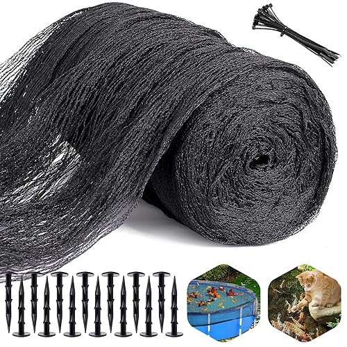 Heavy Duty 15x20 ft Mesh Pool Netting - Koi Fish Pond Protector ...