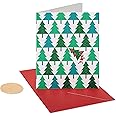 Amazon.com : Papyrus Petite Holiday Christmas Cards Boxed, Glitter Pine ...