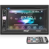 Amazon.com: Pyle Double Din DVD Car Stereo Player Bluetooth in-Dash Car Stereo Touch Screen ...