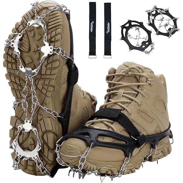 Stainless Steel Spike Traction Ice Cleats For Boots - 24 Stainless ...