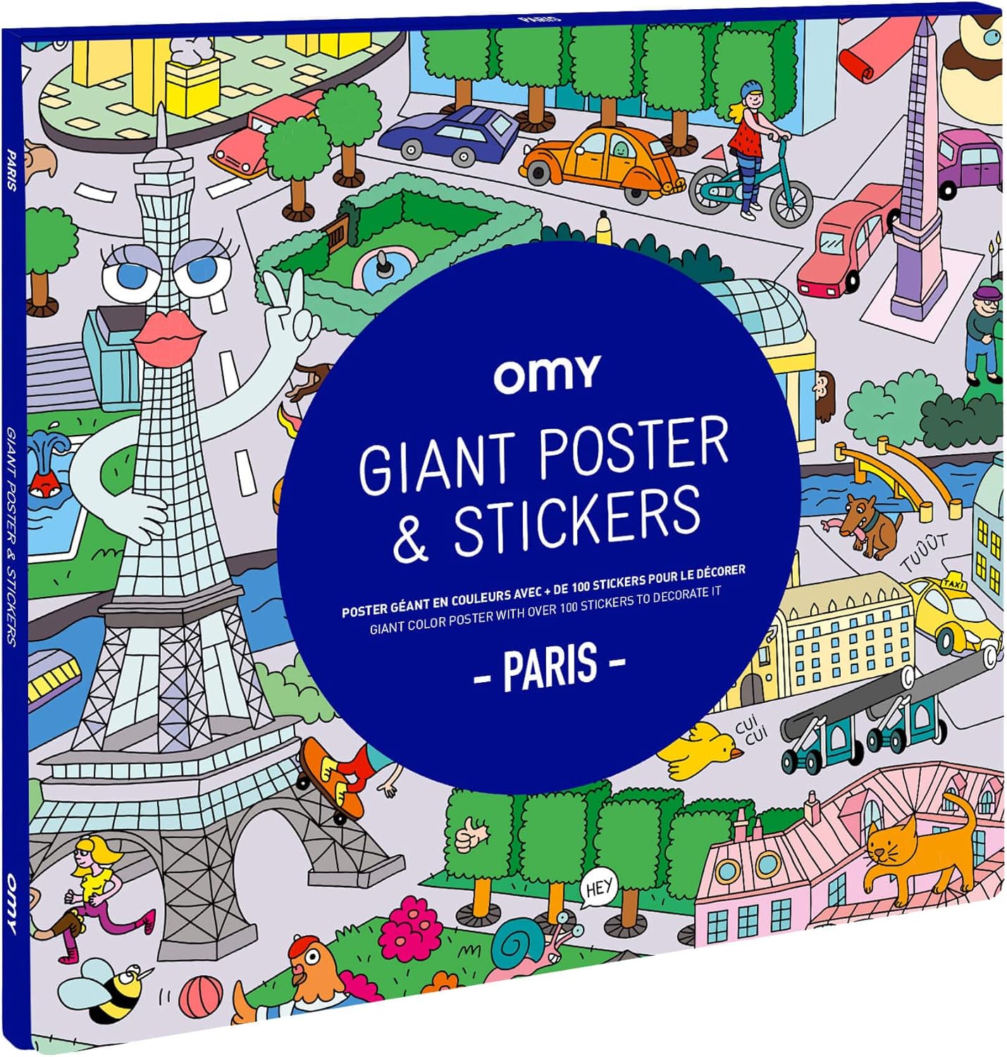 Amazon.com: Omy Giant Sticker Poster - Paris - Decorate, Search and ...