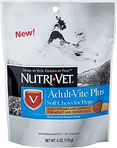 Amazon.com : Nutri-Vet Adult-Vite Plus Soft Chews : Pet Multivitamins ...