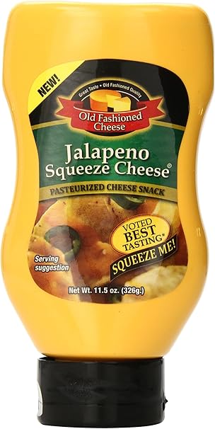 Old Fashioned Cheese Jalapeno Squeeze Cheese, 11.5 Ounce: Amazon.sg ...