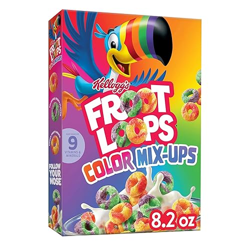 Froot Loops Color Mix-Ups Cold Breakfast Cereal, Fruit Flavored, Kids ...