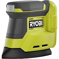 Ryobi P440 One+ 18V Lithium Ion 12,000 RPM 1/4 Sheet Palm Sander w ...