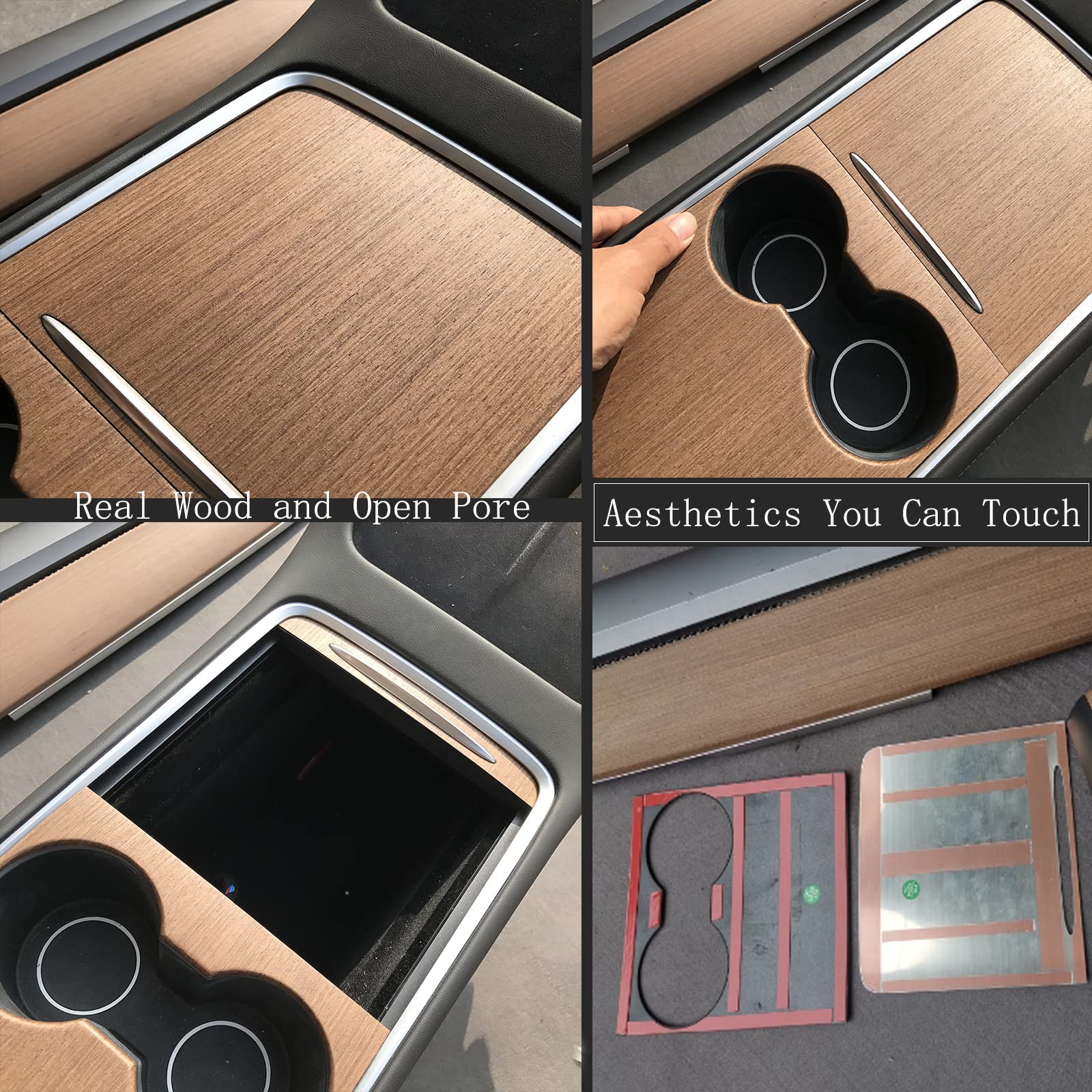 Mua Real Wood Tesla Model 3 Model Y Accessories Center Console Cover ...
