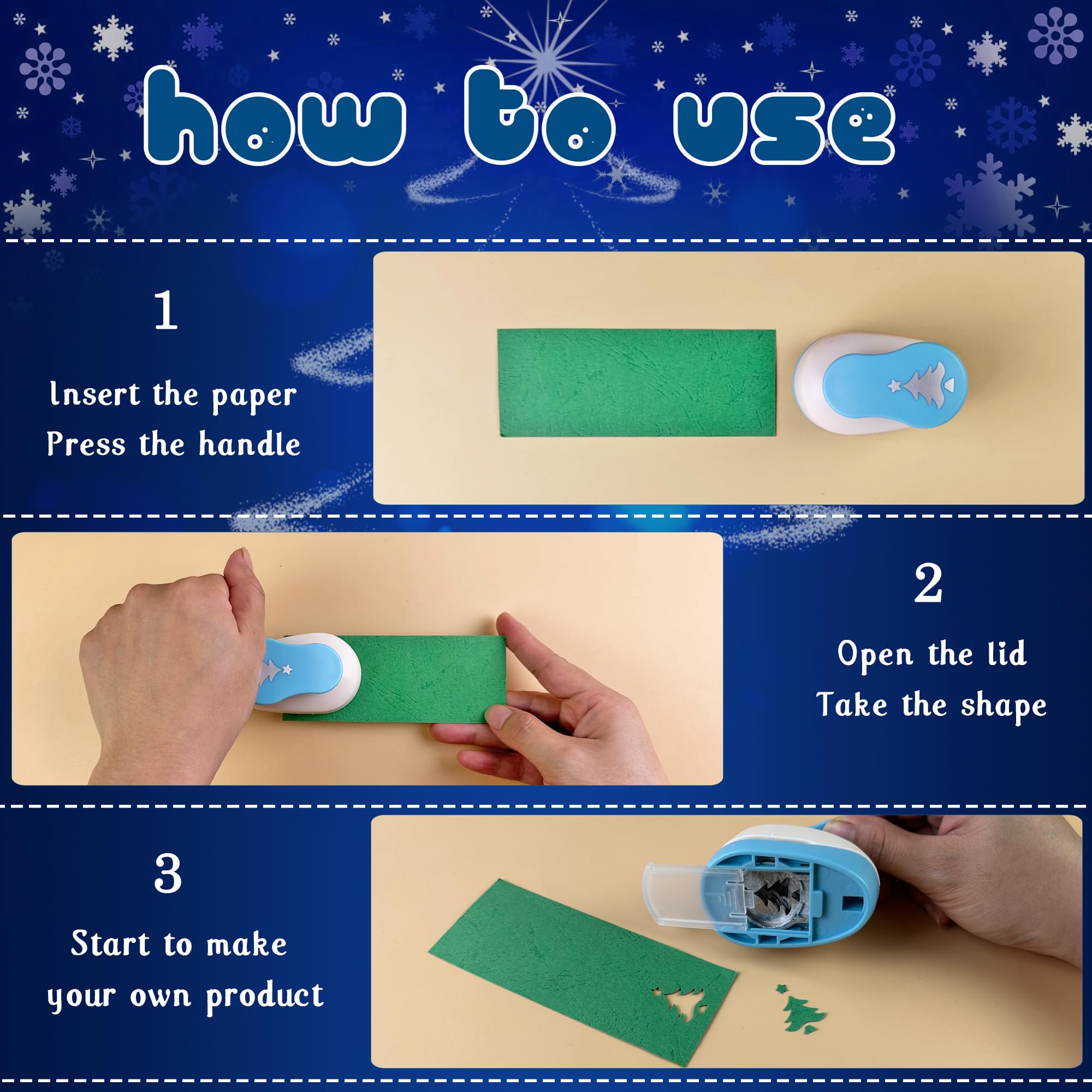 Mua Christmas Tree Punch for Craft 1-Inch, Paper Punch Pine Tree for ...